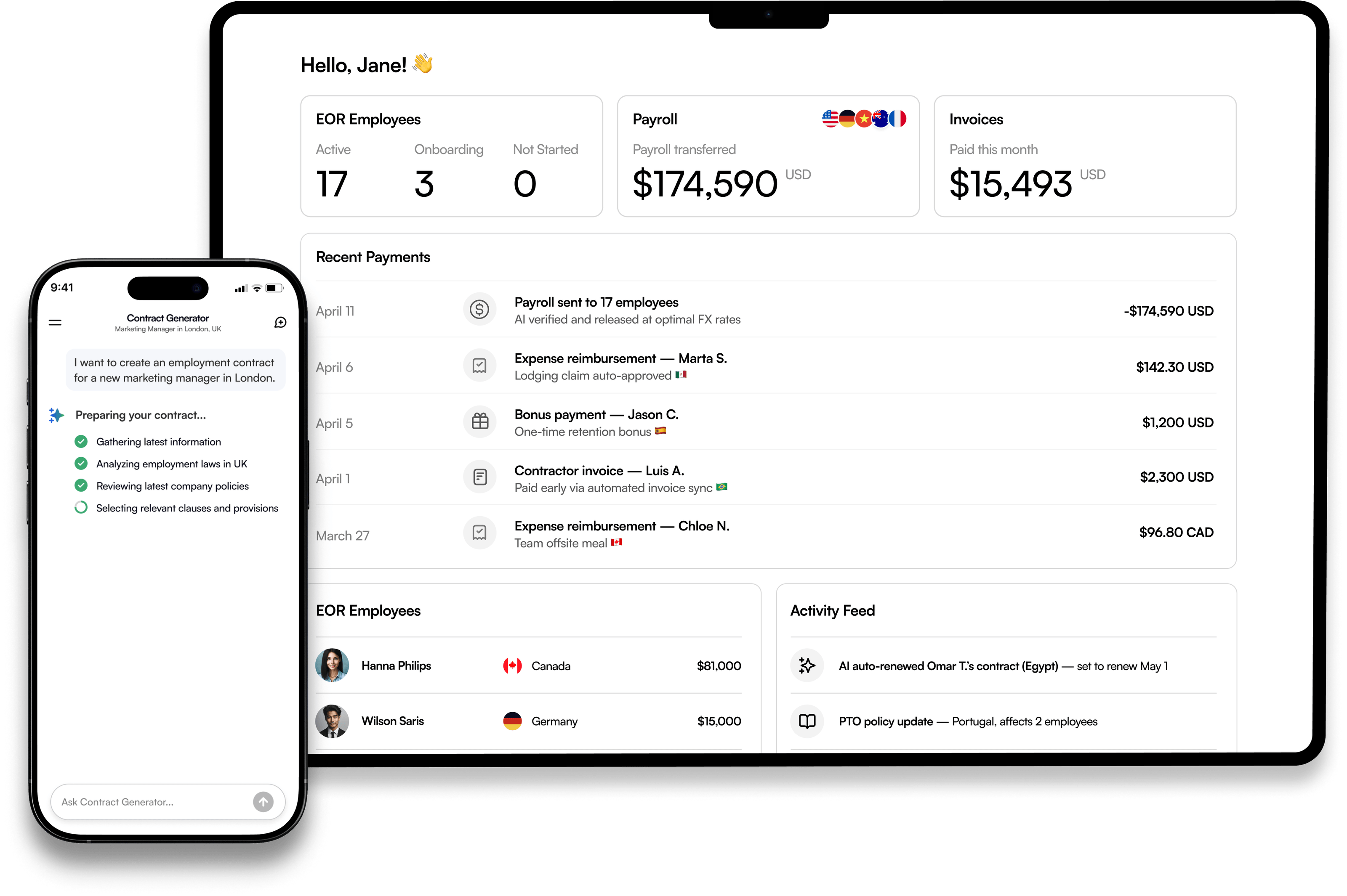 Employer of Record (EOR) Platform | PEO Platform | Borderless AI